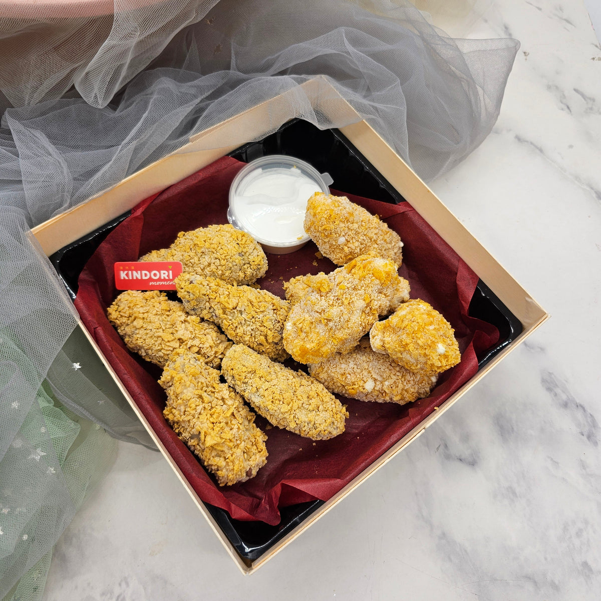 Kindori Non-Fried Chicken Bento – Ice Cream Dessert with Dips – Kindori ...